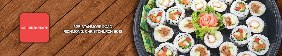 Samurai Sushi | Richmond | ORDER ONLINE | Takeaway | TuckerFox